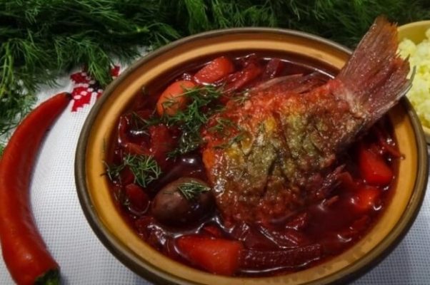 Red Borsch with Carp | How to Cook Borsch